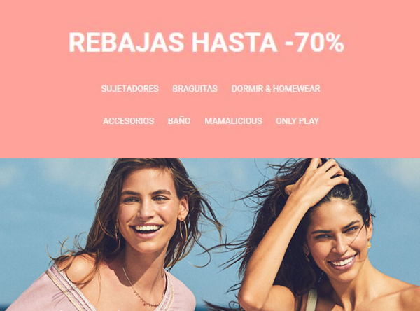 Rebajas en women'secret. - Centro Comercial Rincón de la Victoria